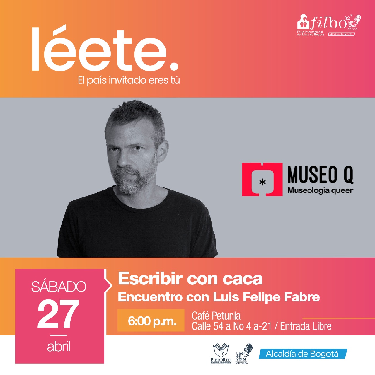 [Conversatorio] Escribir con caca en la FILBo | Idartes